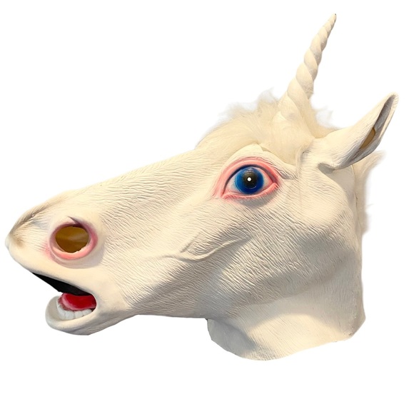 Way To Celebrate | Accessories | Mask Os Unicorn Natural Rubber Latex ...